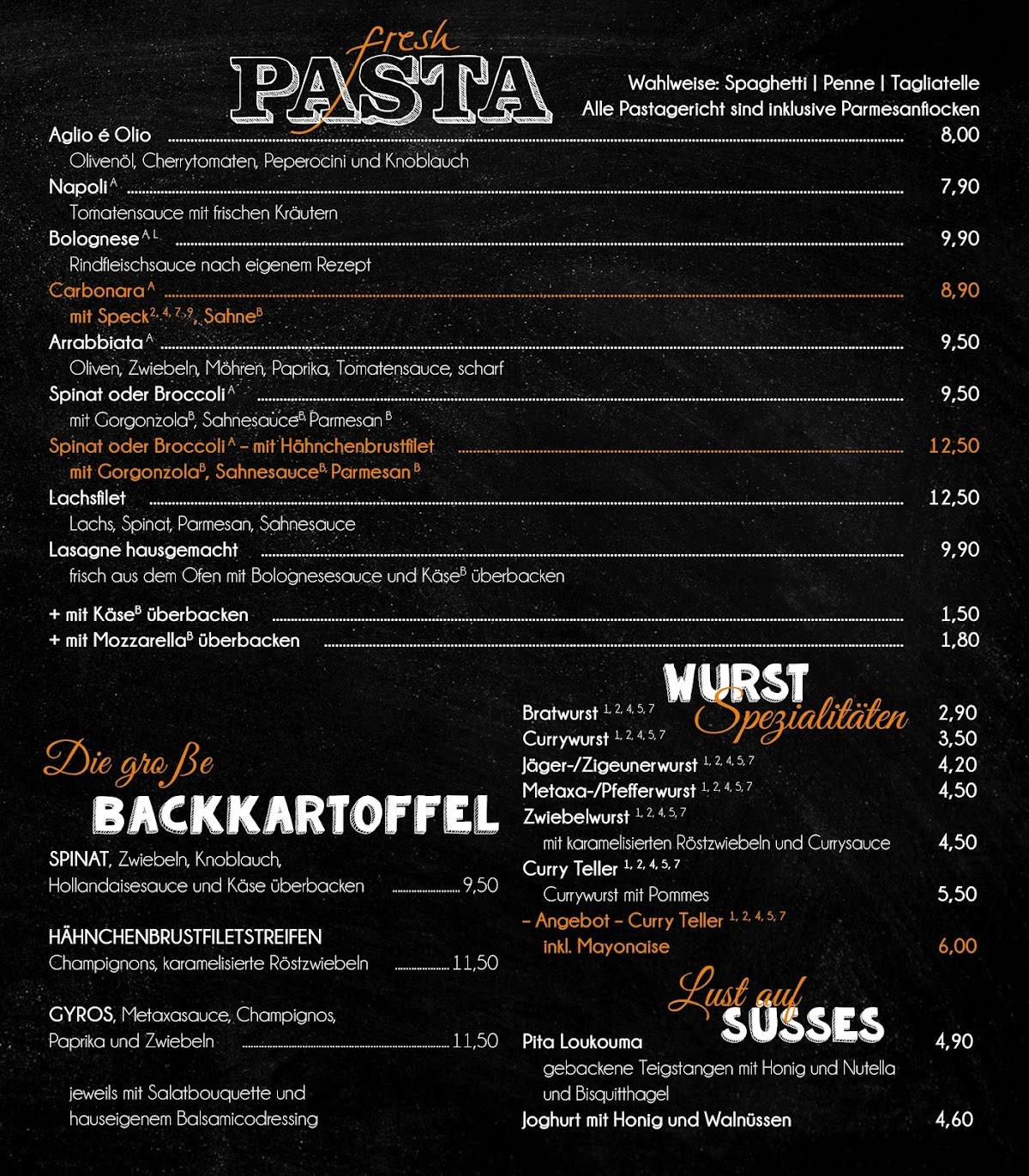 Speisekarte von Niko's Grill fast Food, Bochum