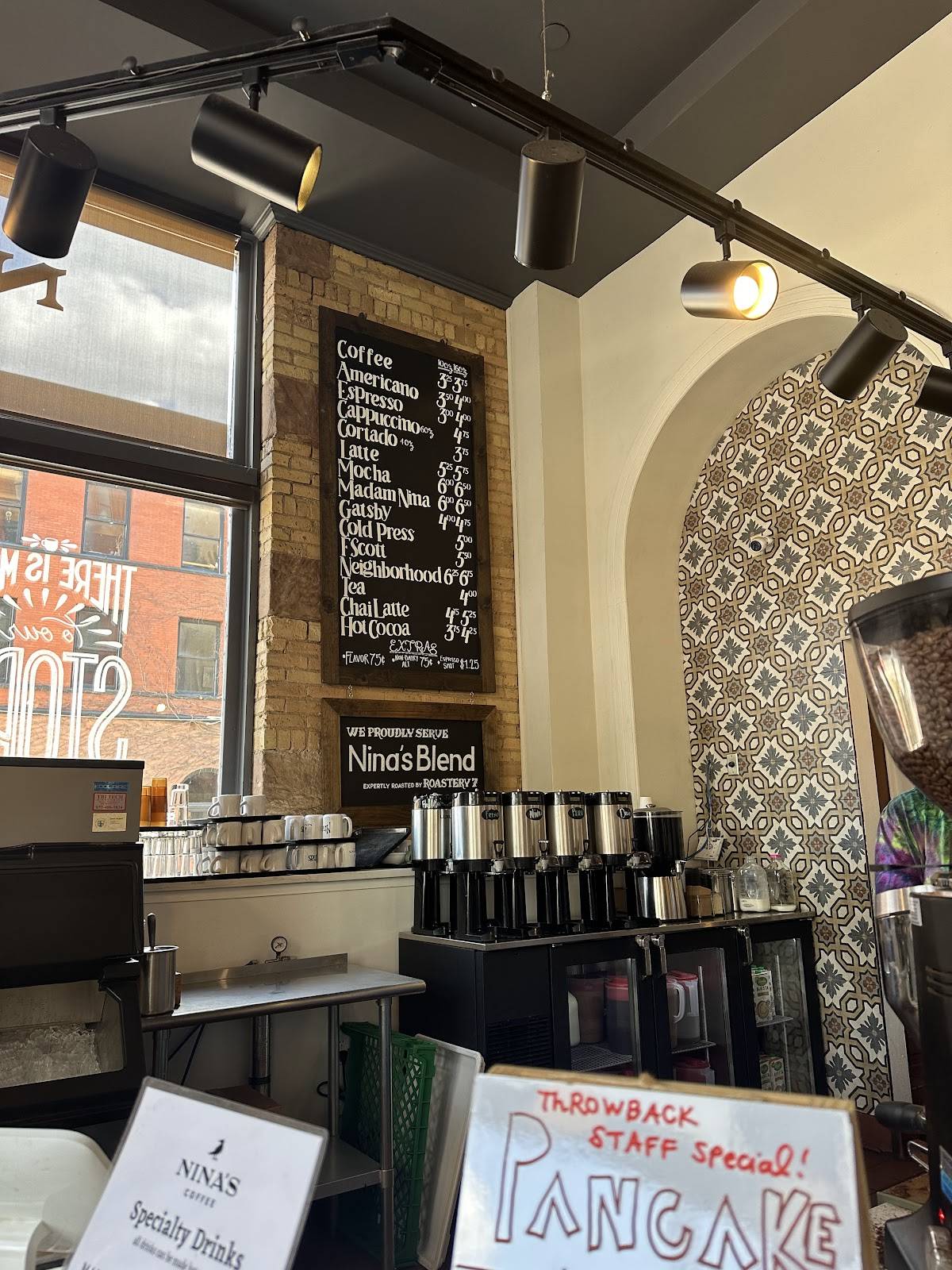 Menu at Nina's Coffee Cafe, Saint Paul