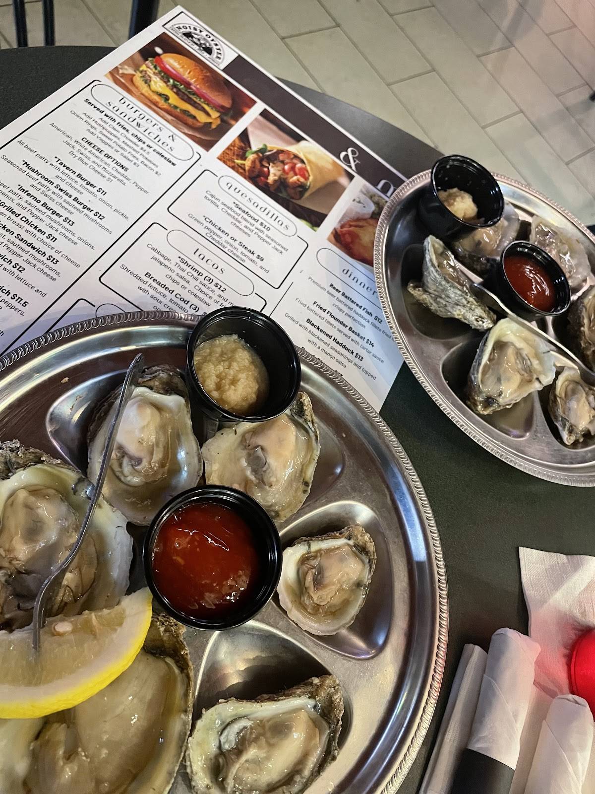 Menu at Noisy Oyster Pub, Akron