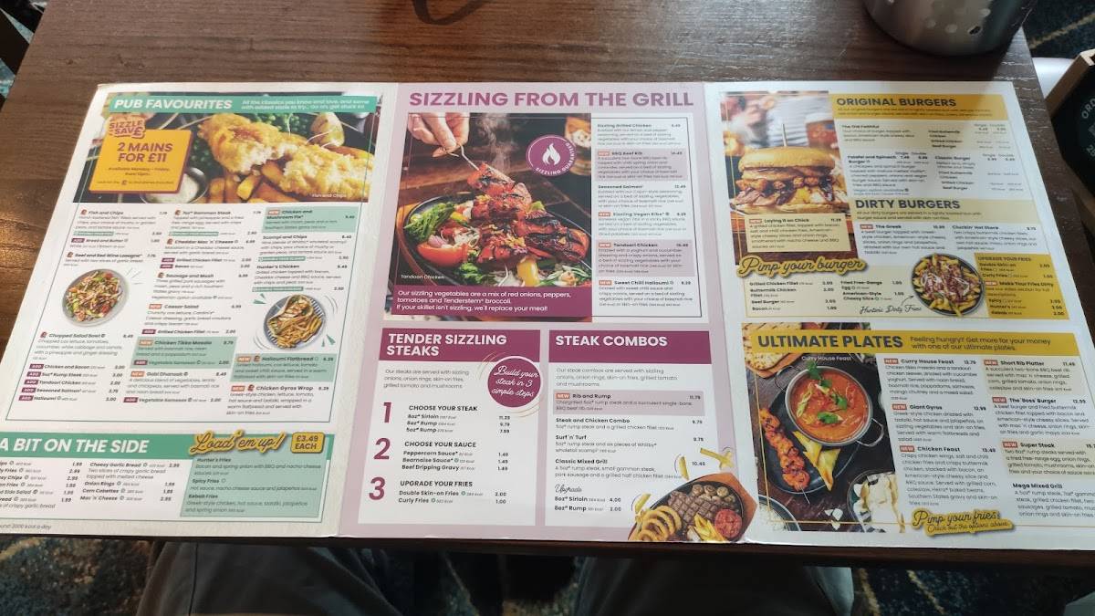 Menu at The Plough Inn pub & bar, Nottingham, Town St