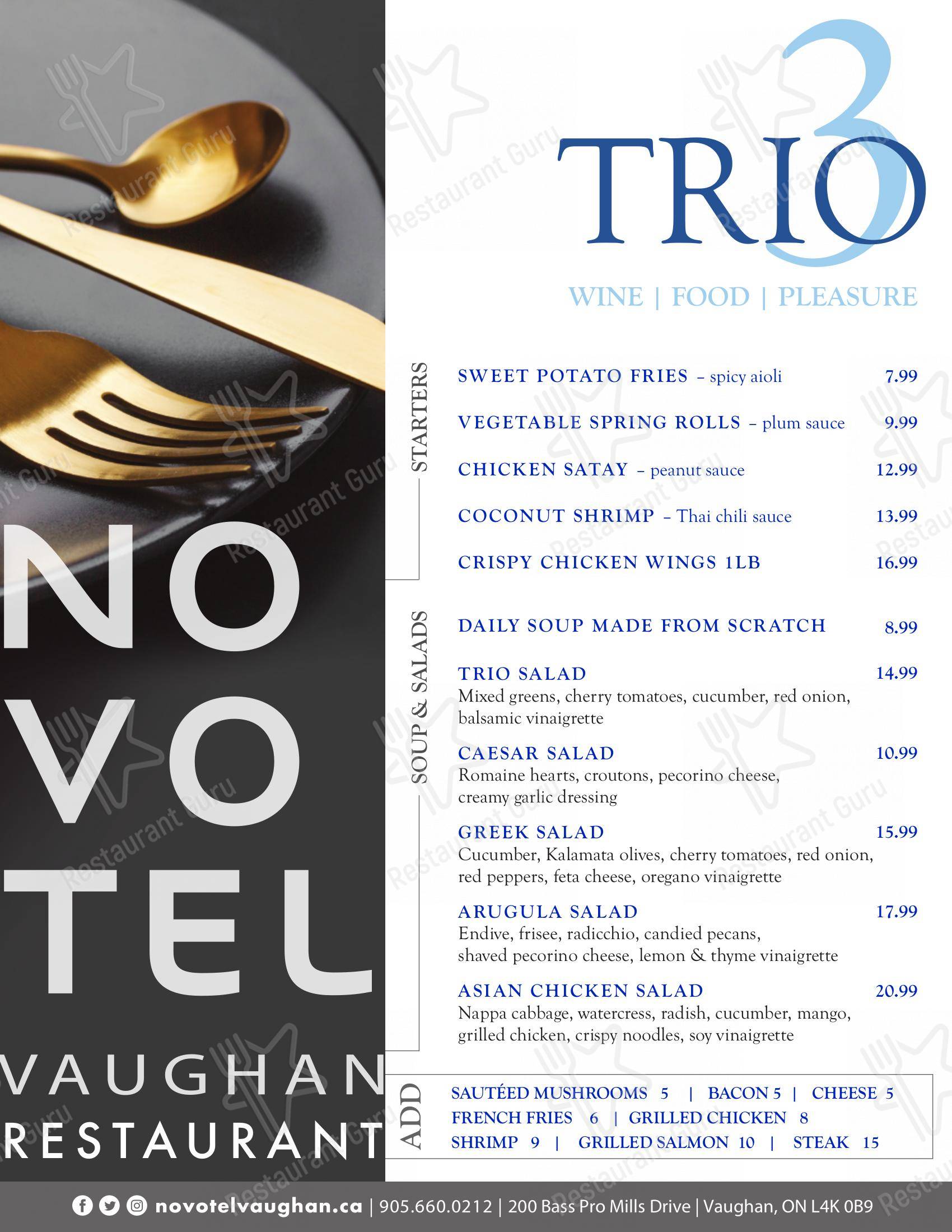 Carta de Novotel Toronto Vaughan, Vaughan