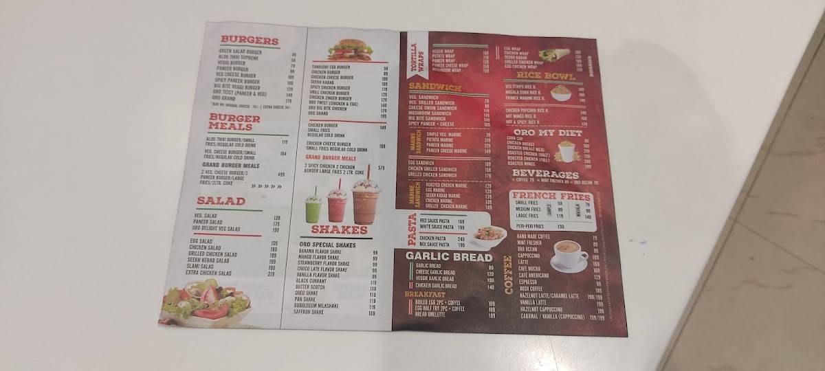 Menu at OROBITE Garhshankar, Garhshankar
