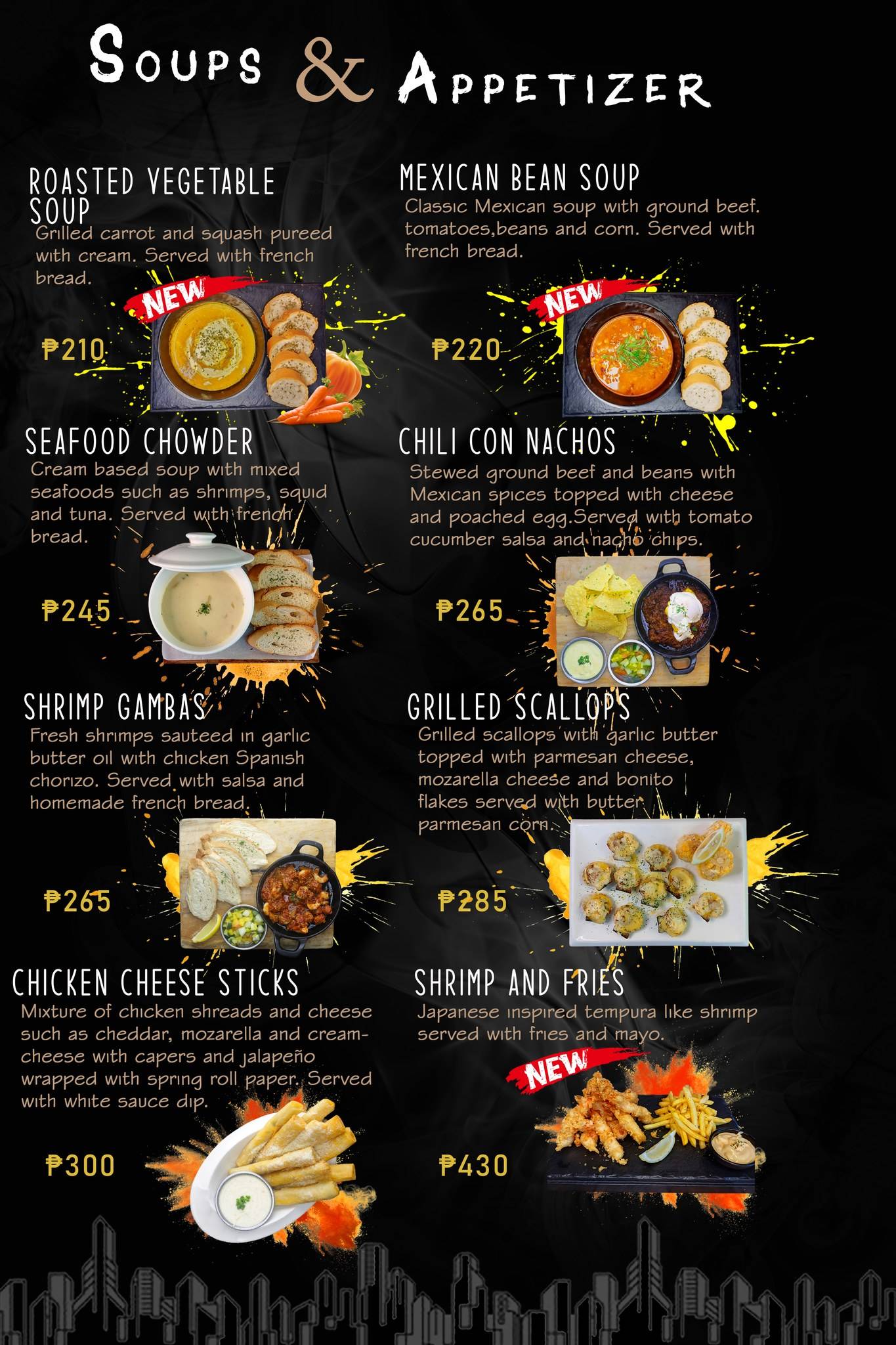 Menu at OUT OF NOWHERE KITCHEN restaurant, Davao City, SM Lanang Premier