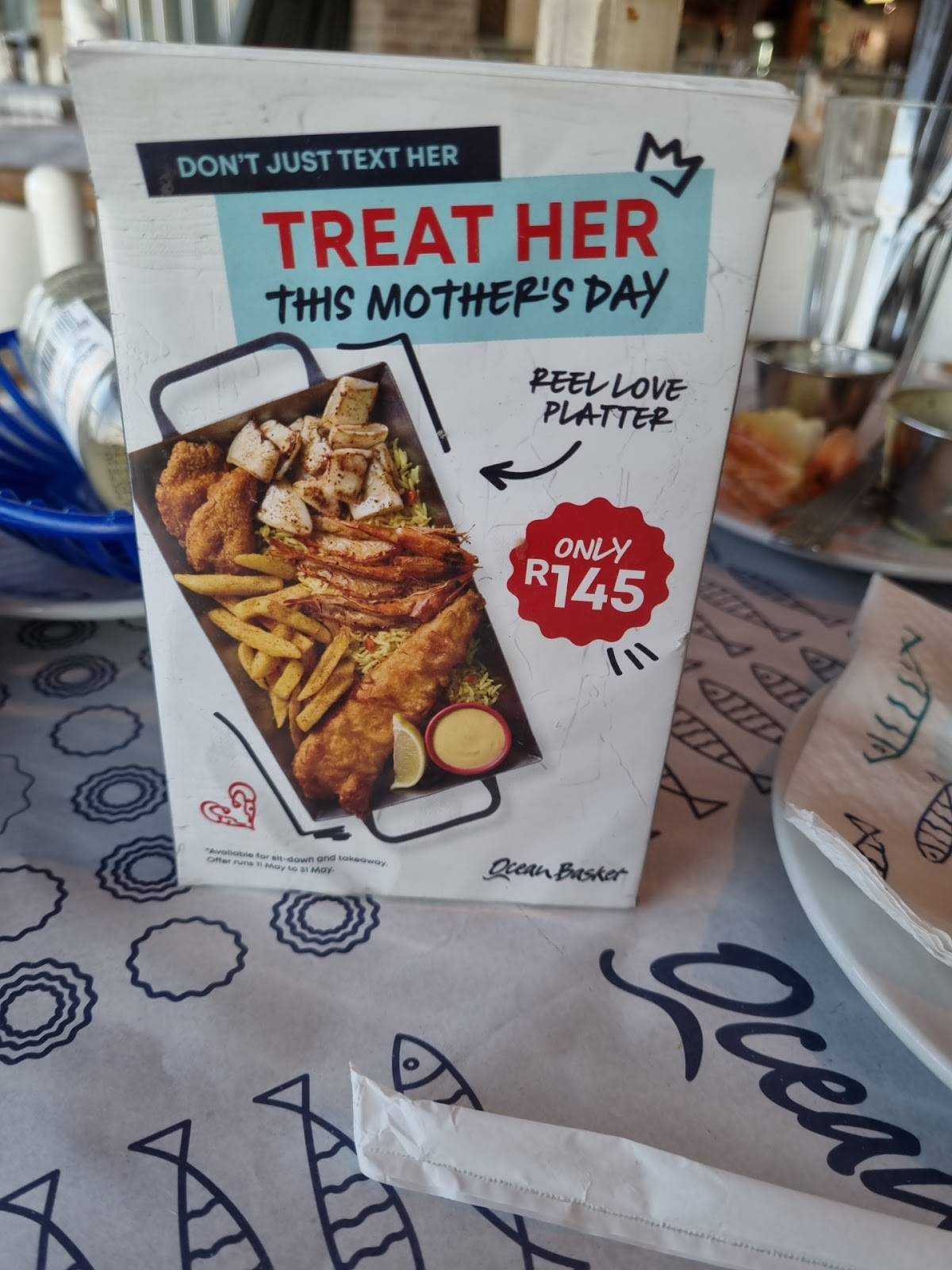 Menu at Ocean Basket Lenasia restaurant, Lenasia, Shop U27