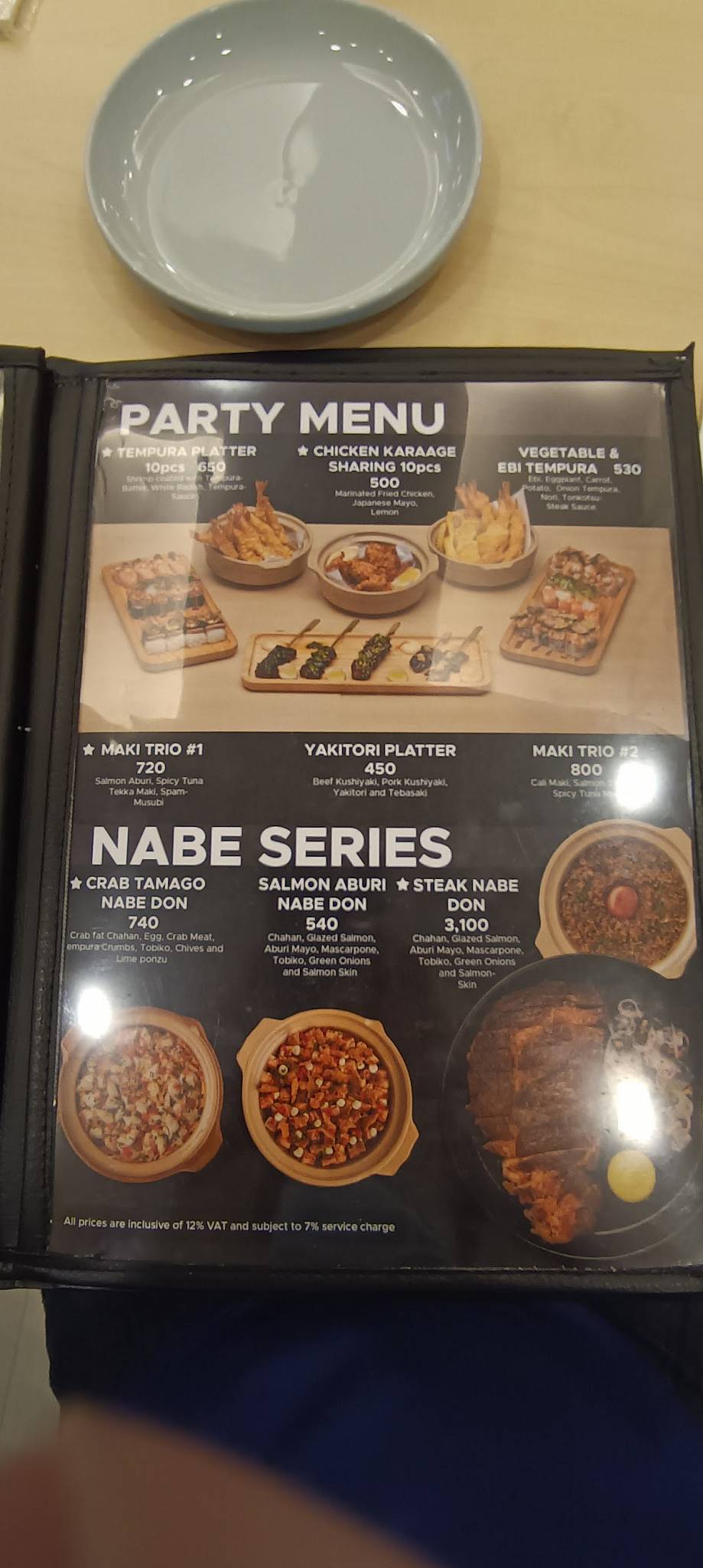 Menu at Ohayo Banawe Japanese Comfort Food restaurant, Quezon City