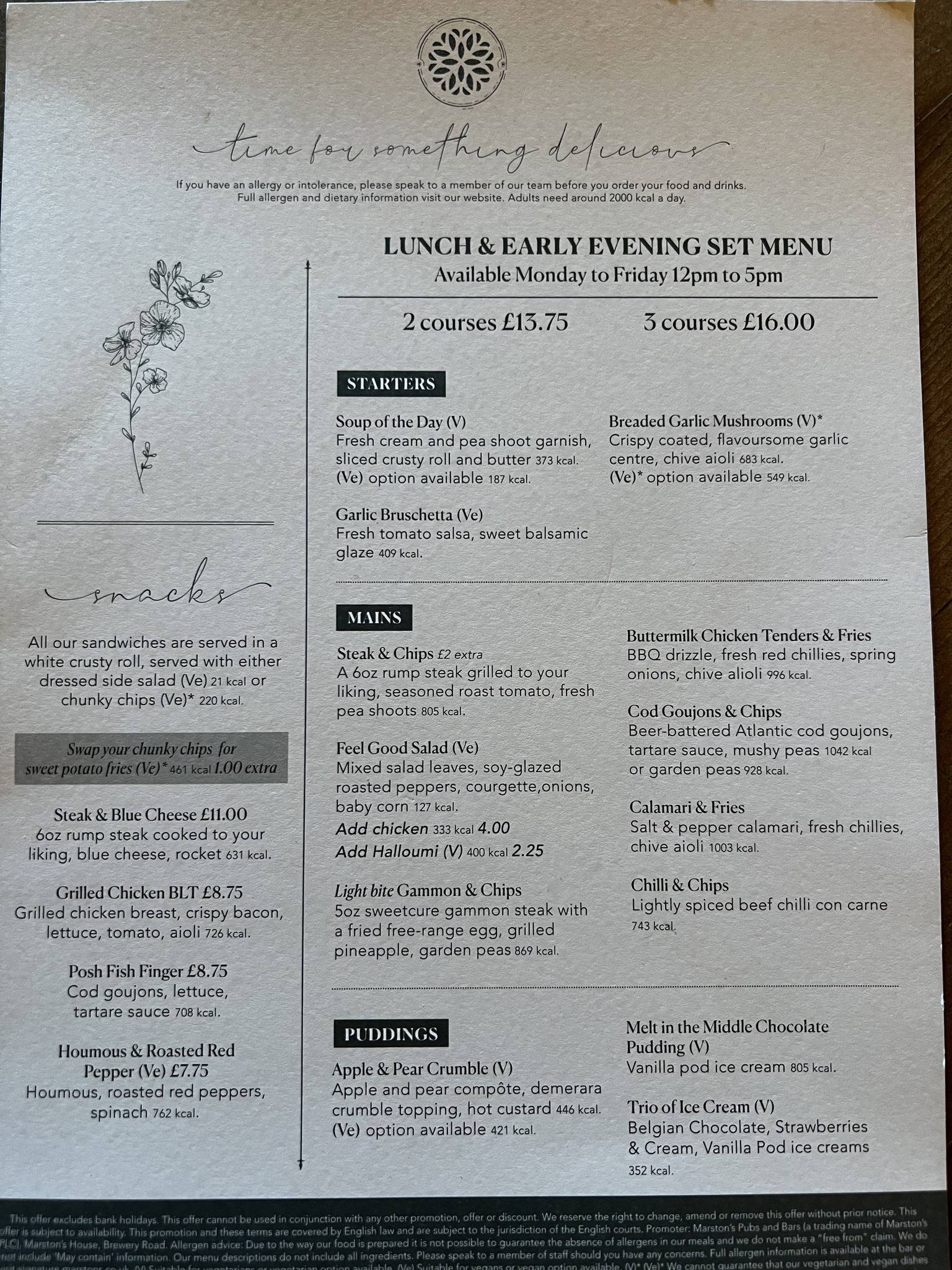 Menu at Old Irish Harp pub & bar, Walsall