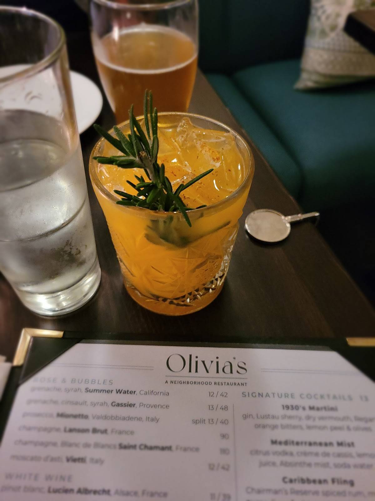 Menu at Olivia's Restaurant - Fairhaven, Fairhaven