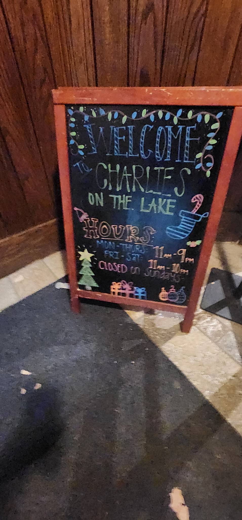 Menu at Charlie's on the Lake steakhouse, Omaha, S 144th St