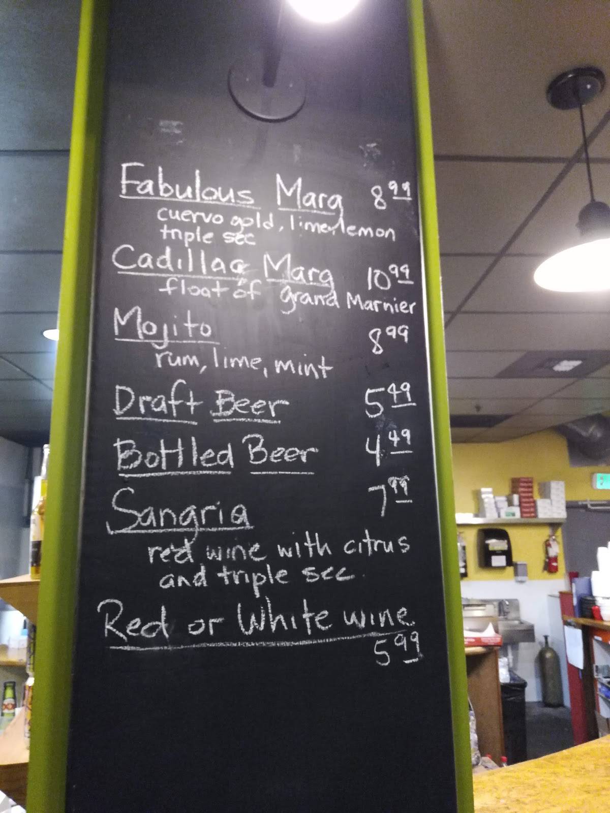 Menu at Ooba Tooba restaurant, Redmond, NE 83rd St