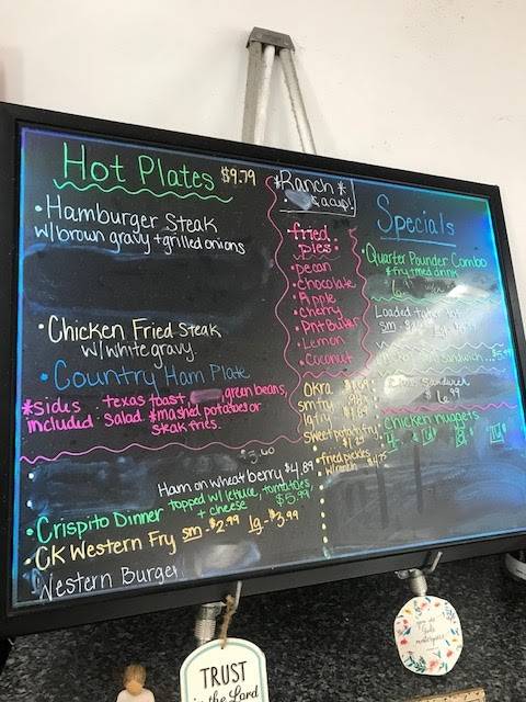 Menu at Dari-Delite fast food, Ozark
