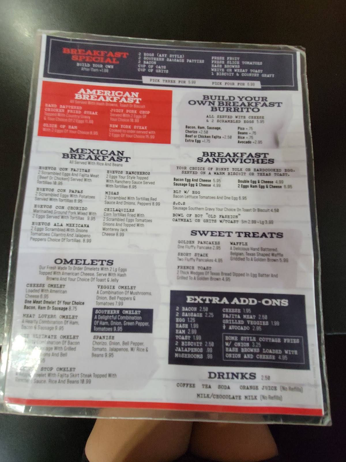 Menu at PIT STOP BAR & GRILL, Seven Points