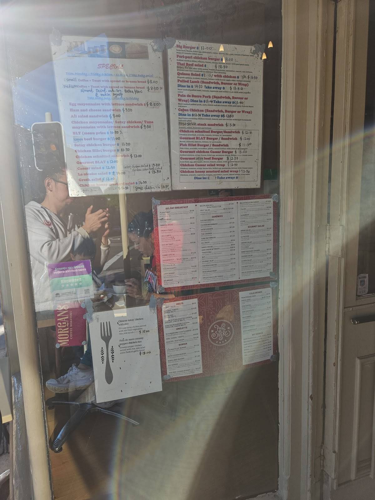 Carta del restaurante Pain De Sucre, Glebe