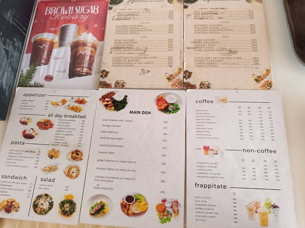 Menu at Palpitate Coffee Tanay cafe, Tanay