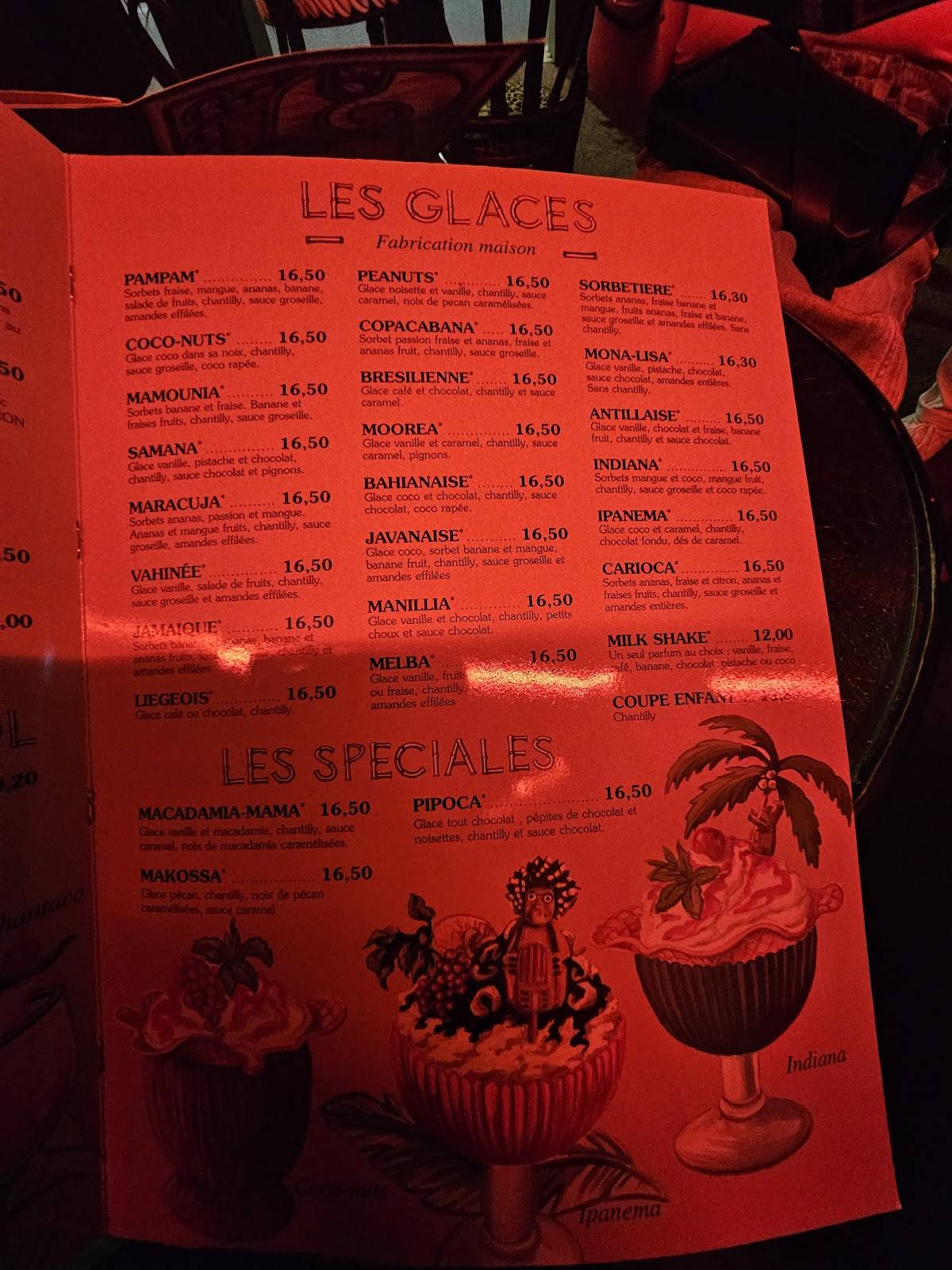 Menu at Pam Pam pub & bar, Antibes