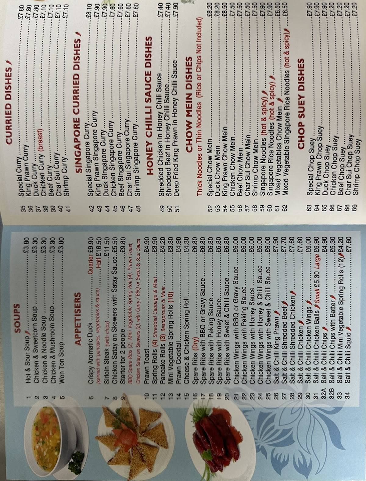 Menu at Panda House Sauchie restaurant, Alloa