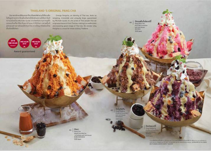 Carta de Pang Cha Thai Royal Cafe (Central World), Bangkok, 3th floor ...