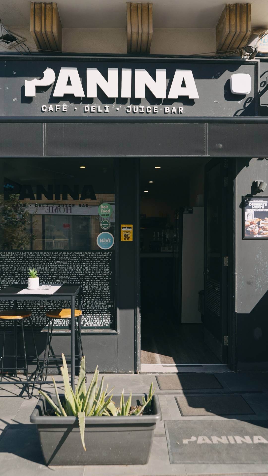 Menu at Panina Fgura cafe, Fgura