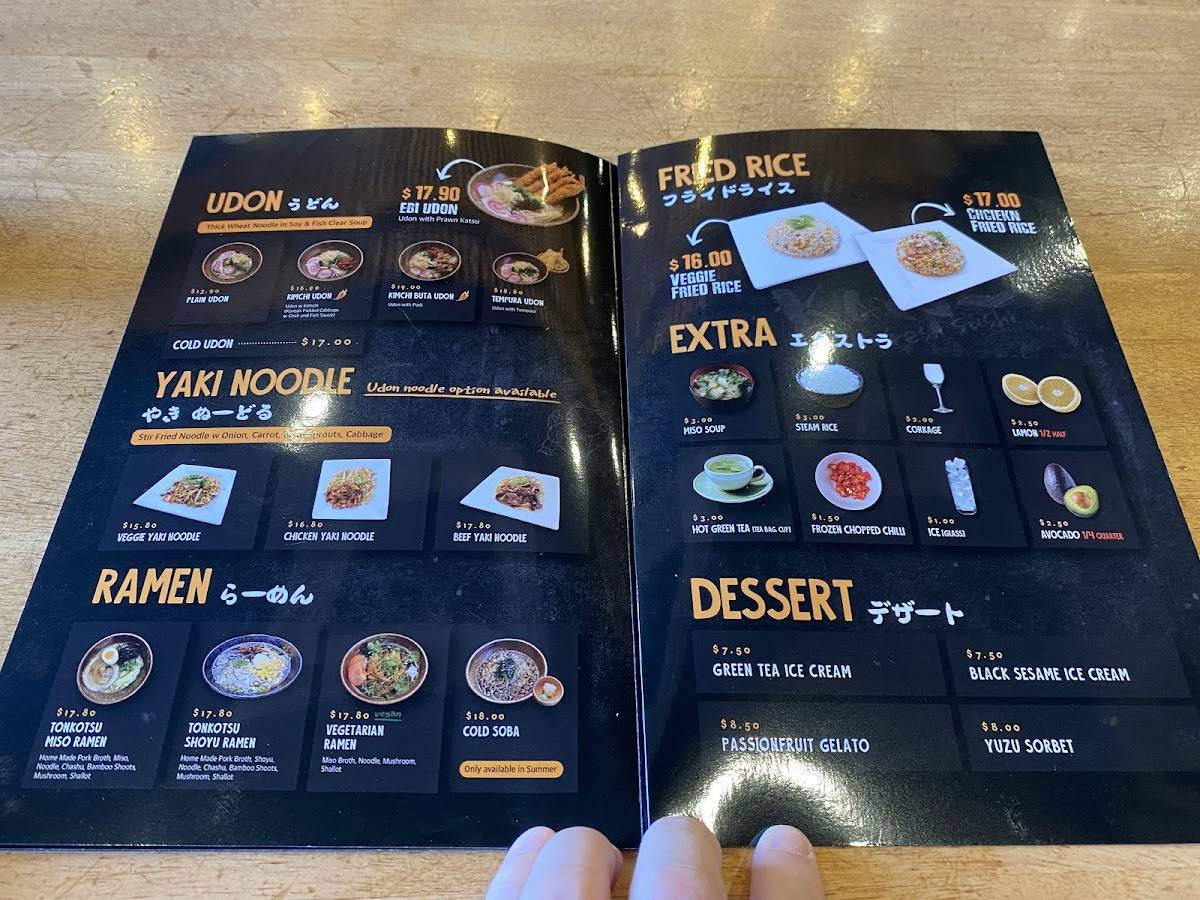 Menu at Kanzo Parramatta restaurant, Parramatta, Shop 3/109-113 George St