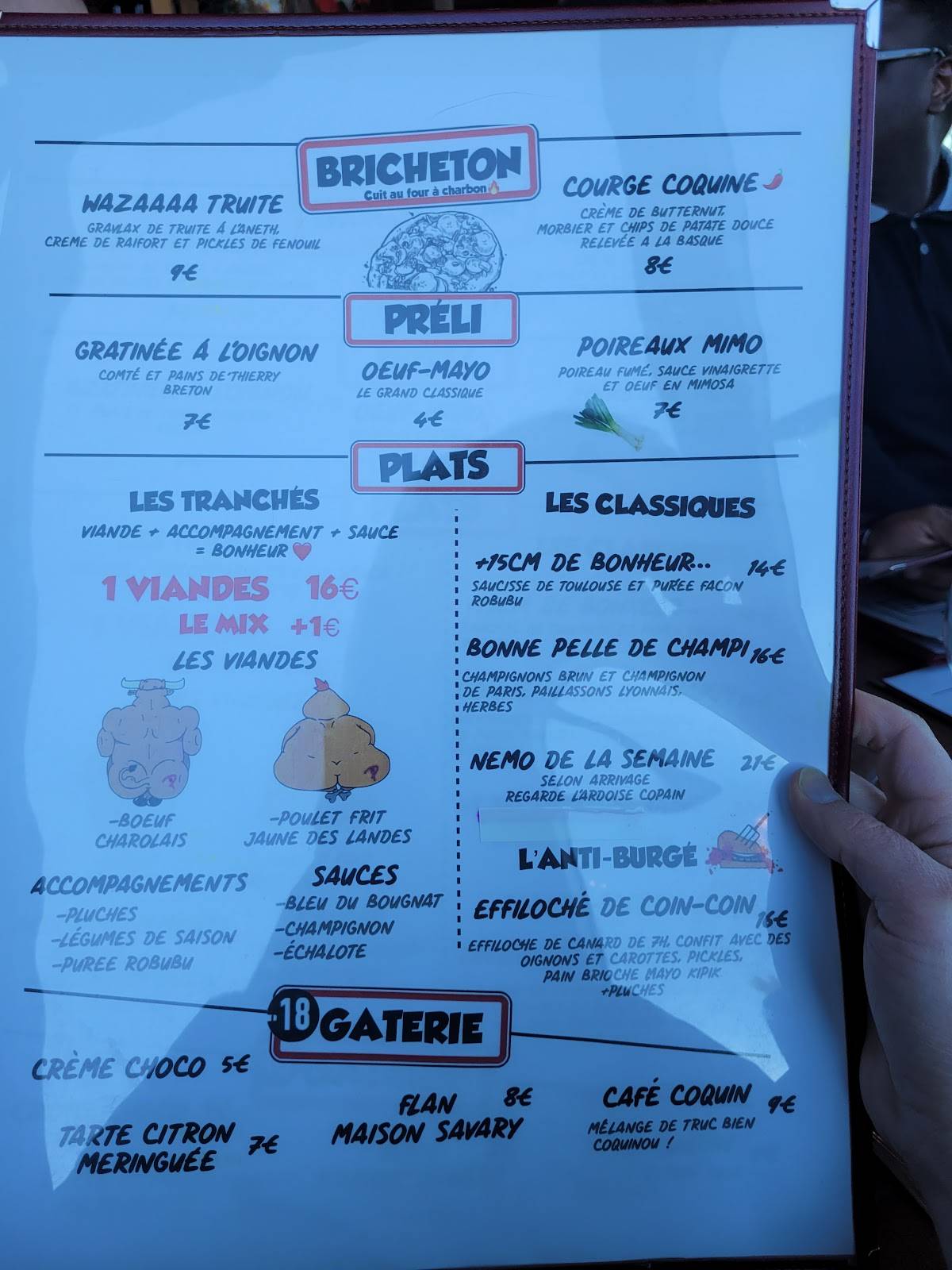 Pedzouille La Grange Menu