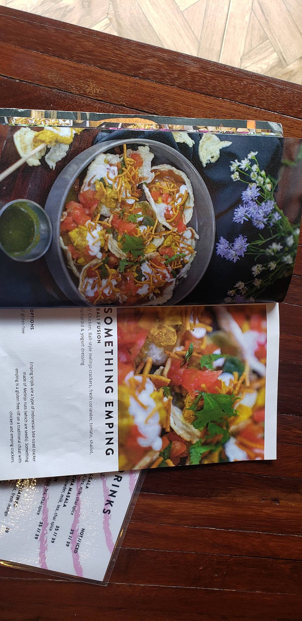 Carta del restaurante Chai of The Tiger (Indian Street Food) - Jl Sukma ...