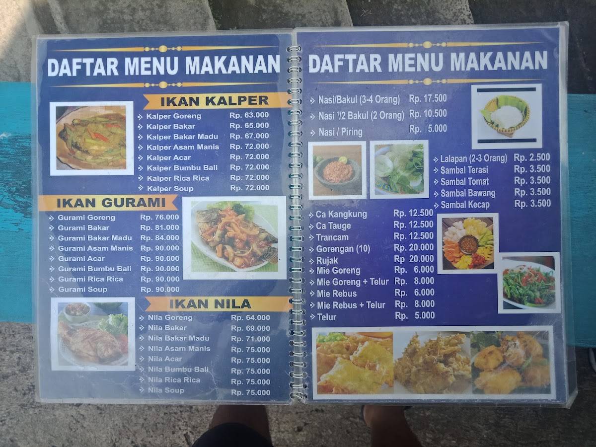 Carta del restaurante Pemancingan & Lesehan "Sumber Alam", Tampingan