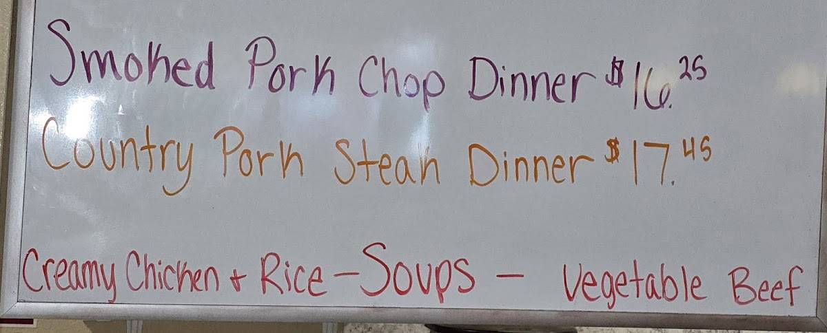 Menu at Peper's 49ER Restaurant, Castle Rock