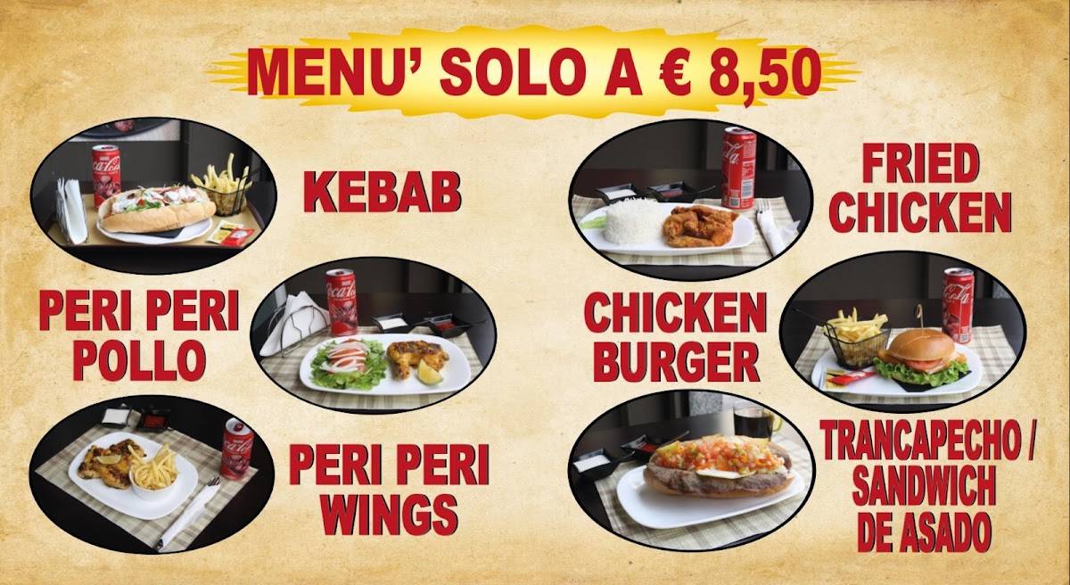 Menu at Peri Peri Pollo (Grill, Burger & Kebab) restaurant, Bergamo