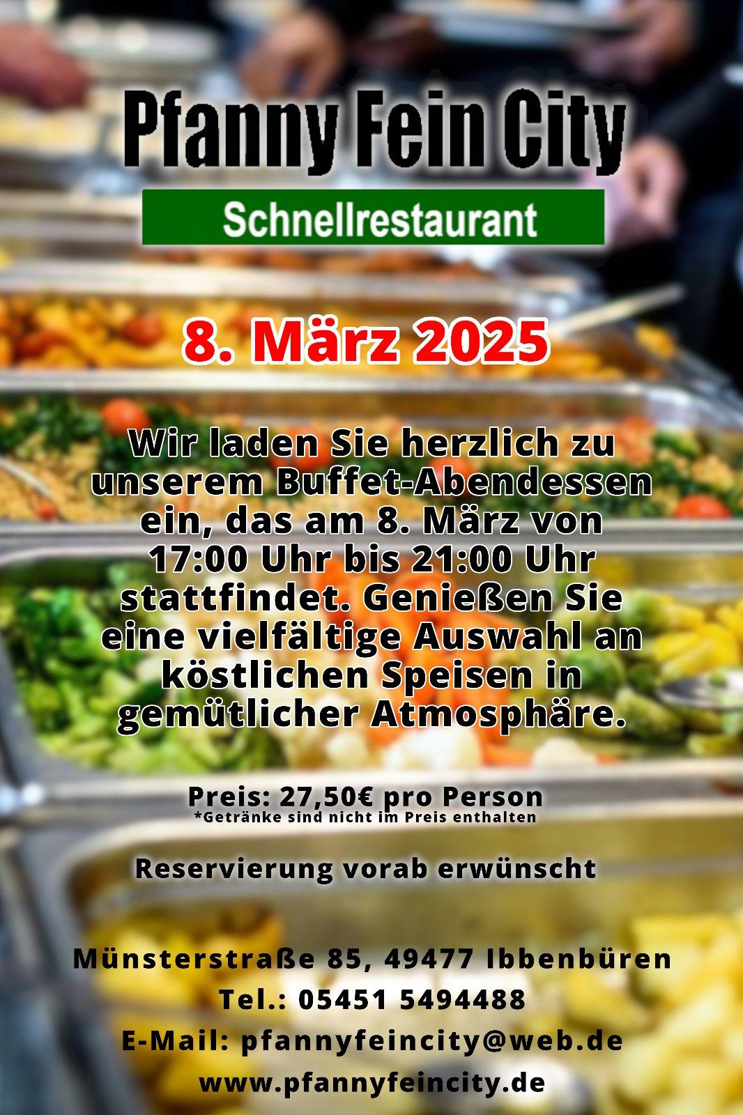 Speisekarte von Pfanny Fein City Schnellrestaurant, Ibbenbüren
