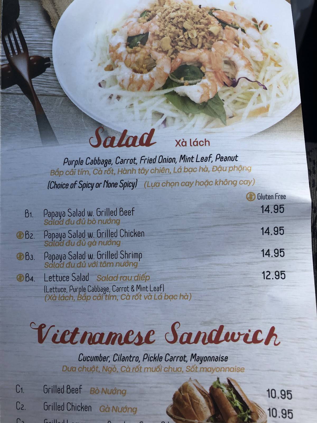 Menu at Pho Fans restaurant, Smithtown