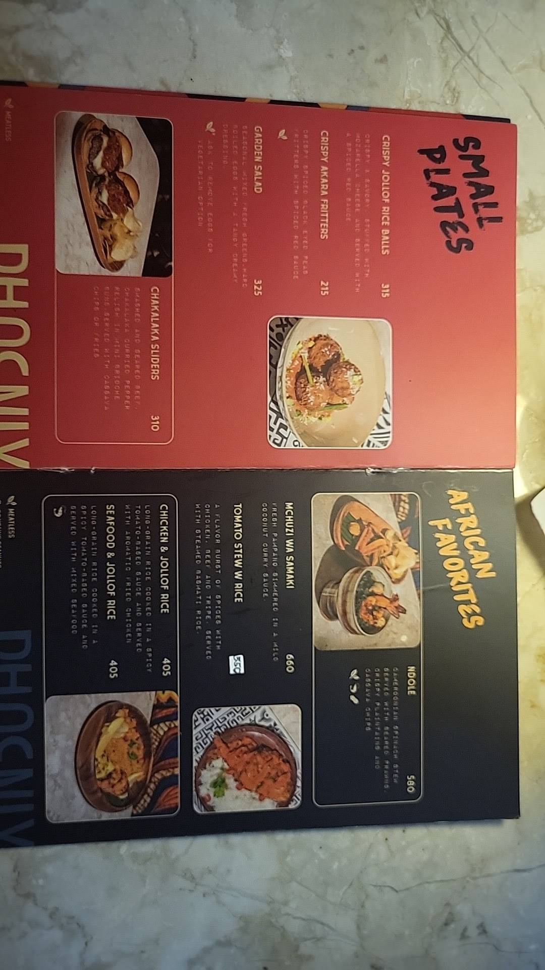 Menu at Phoenix Resto Bar, Makati