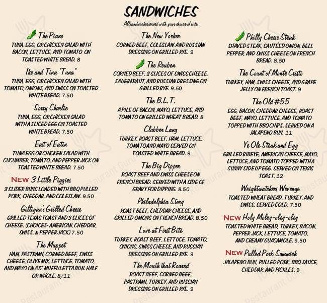 Menu at The Pickle Barrel, Monroe