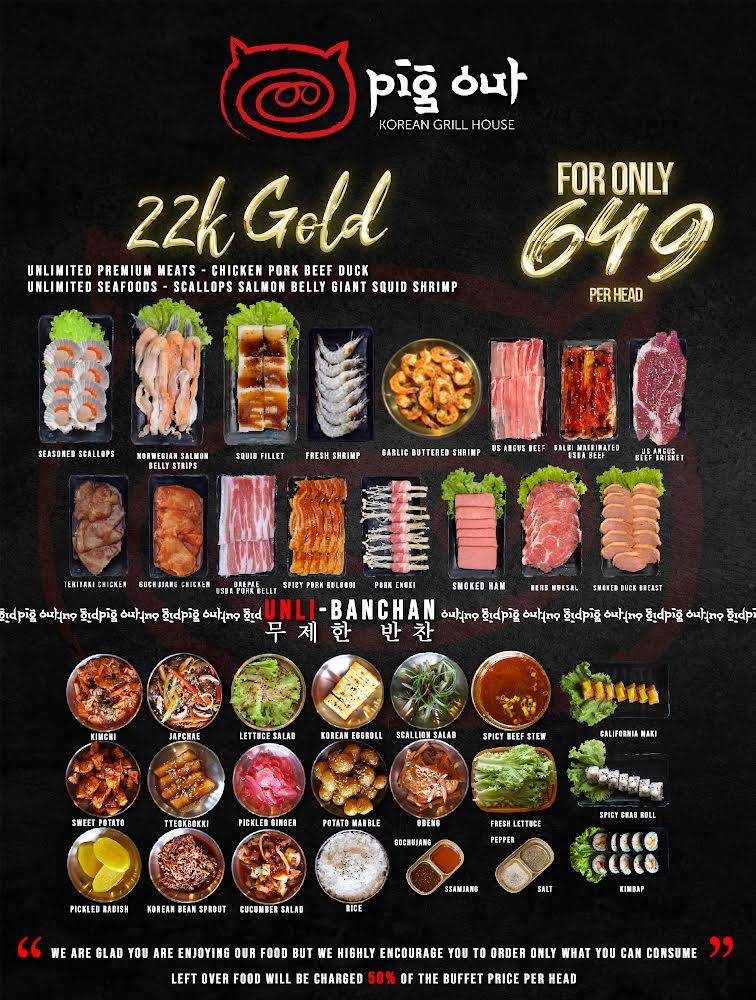 Menu at Pig Out Korean Grill House - San Fernando La Union restaurant ...