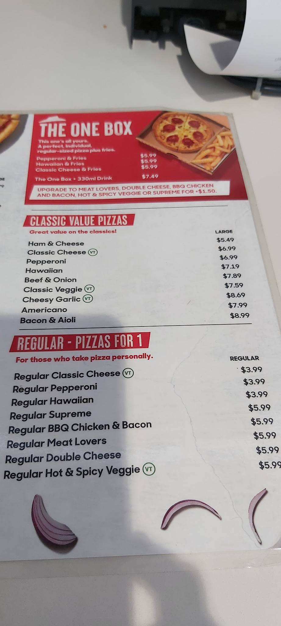 Menu at Pizza Hut Whakatane restaurant, Whakatane
