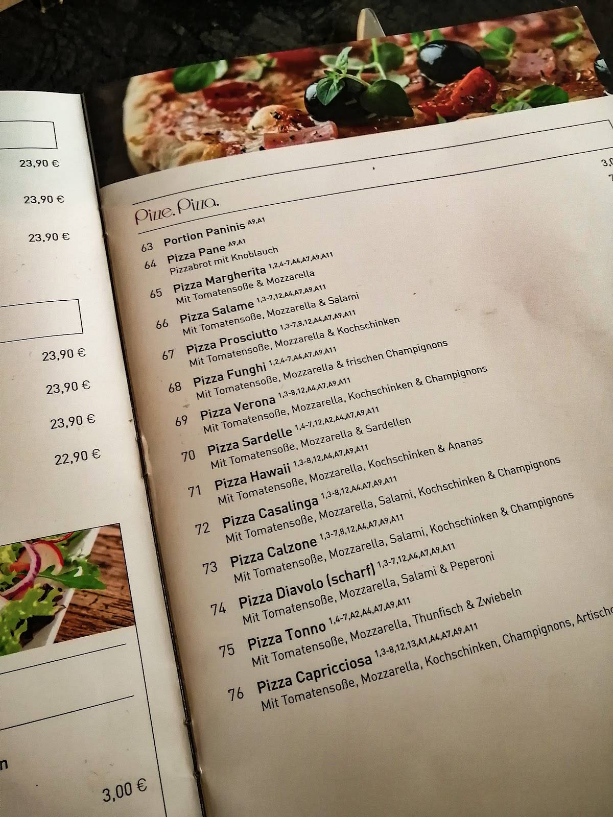 Speisekarte von La Grazia Ristorante Pizzeria, Stuttgart