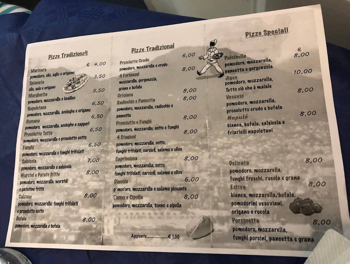 Speisekarte von Pizzeria Napulé, Forli