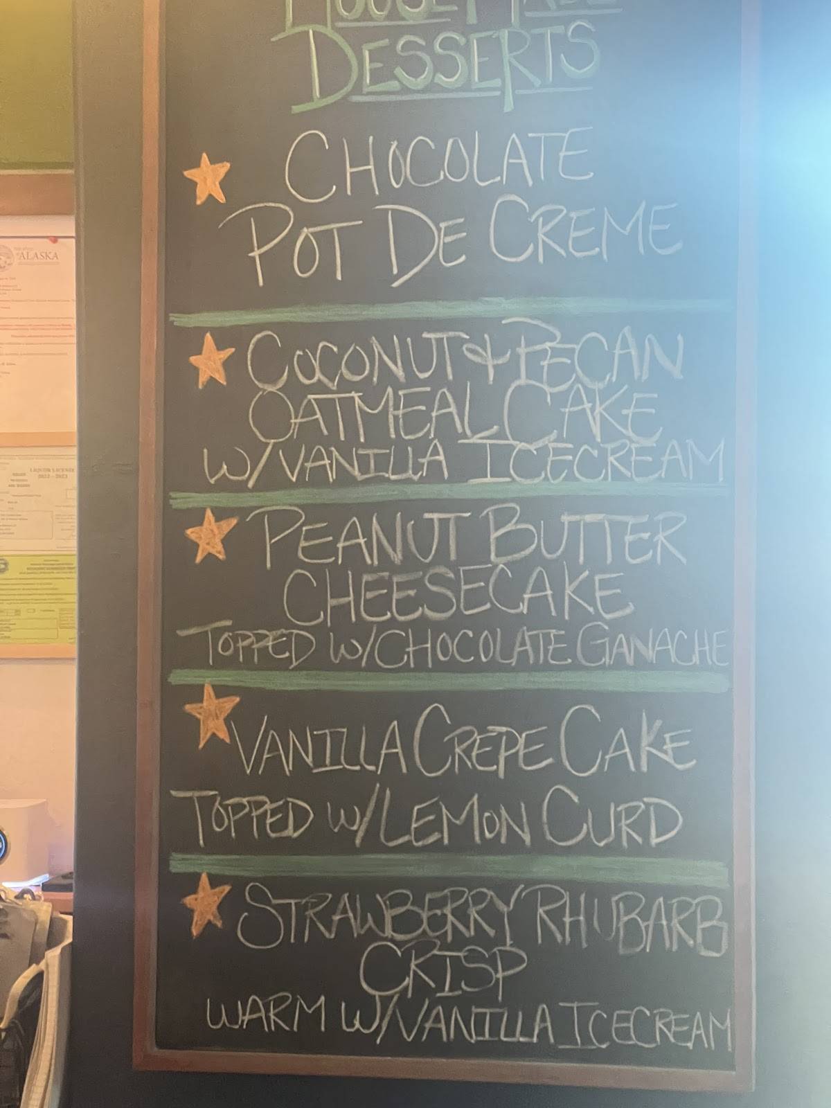 Menu at The Twisted Goat pizzeria, Homer