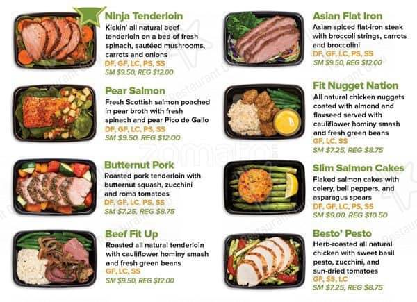 Menu at My Fit Foods restaurant, Plano