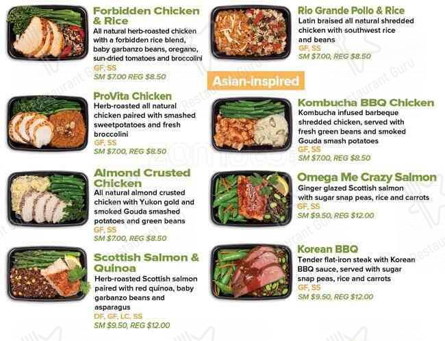 Menu at My Fit Foods restaurant, Plano