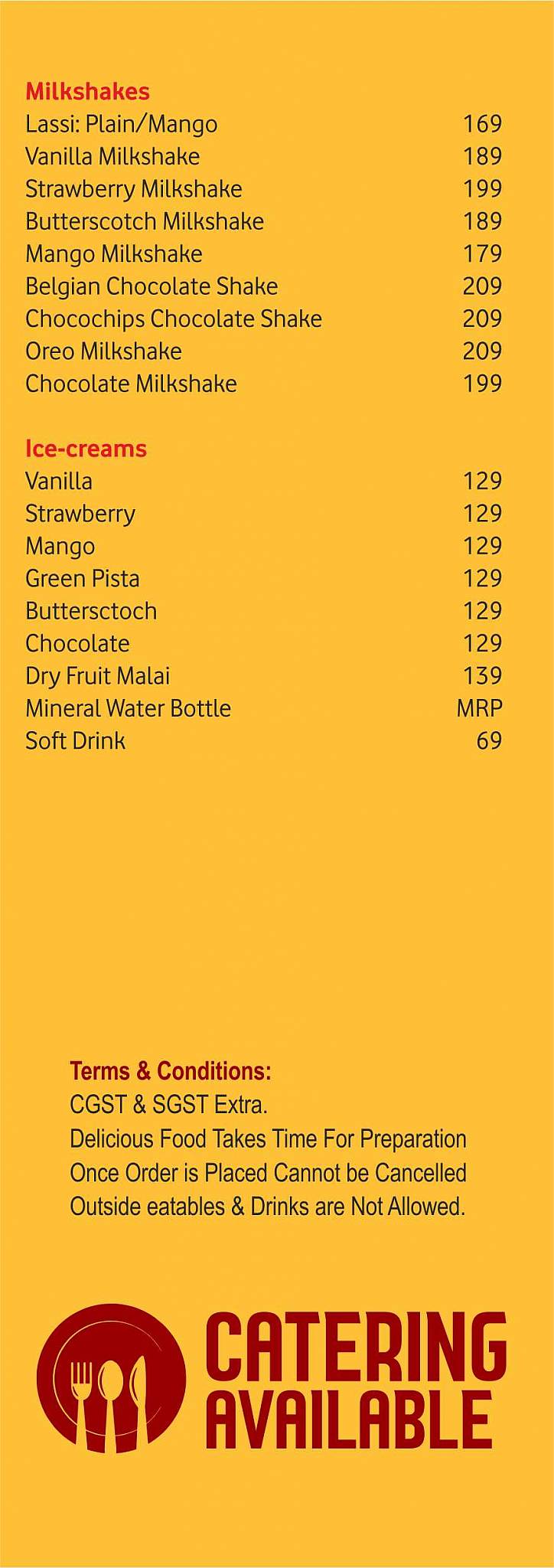 Menu at Platform 65 - The Train Theme Restaurant - KPHB, Hyderabad