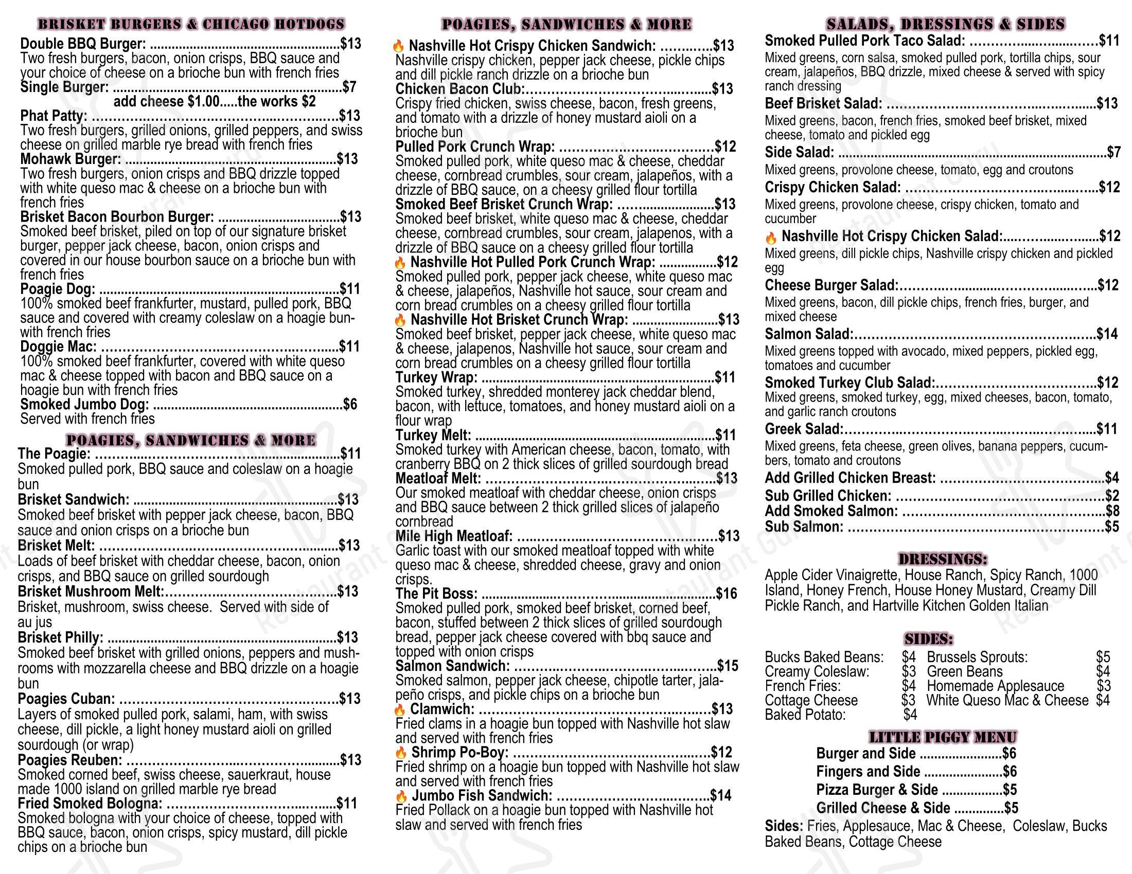 Menu at Poagies Bbq, Pizza, Ice Cream And More!, Louisville