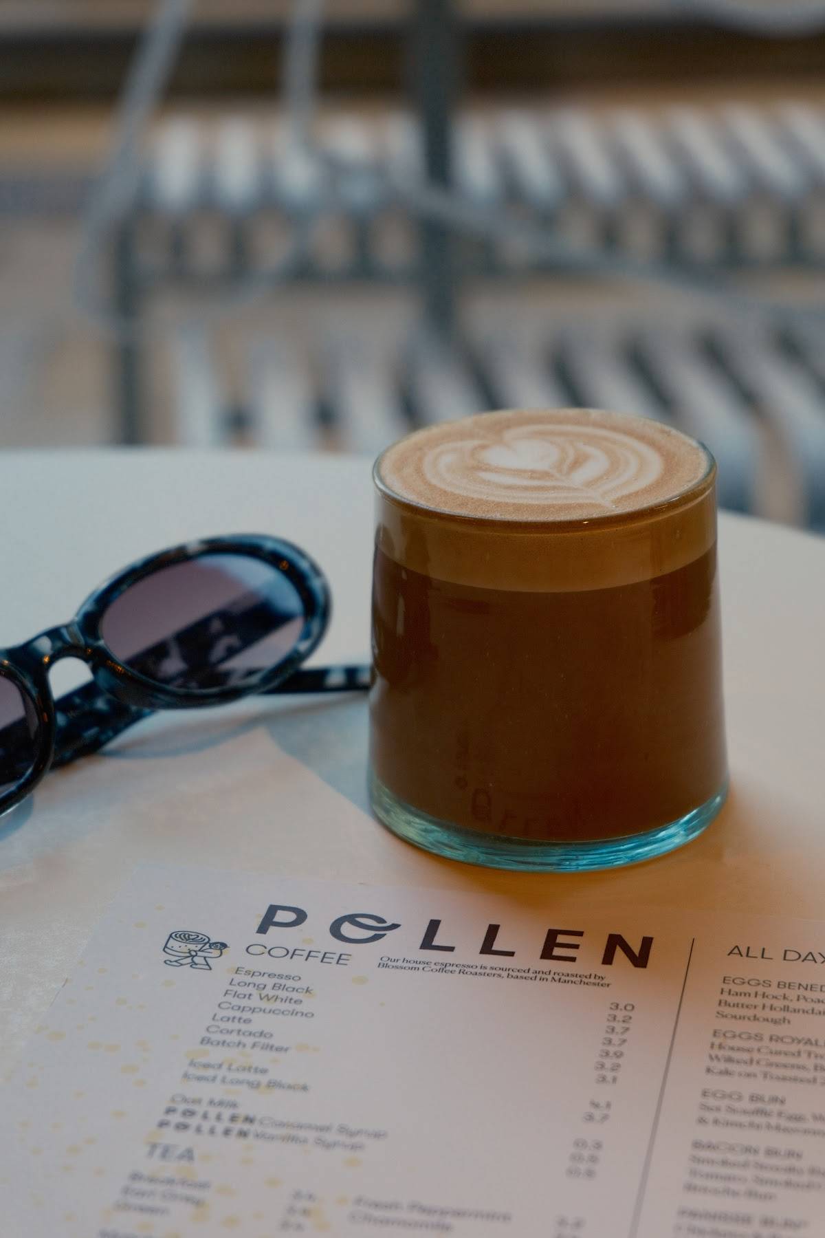 Menu at Pollen Bakery - KAMPUS, Manchester