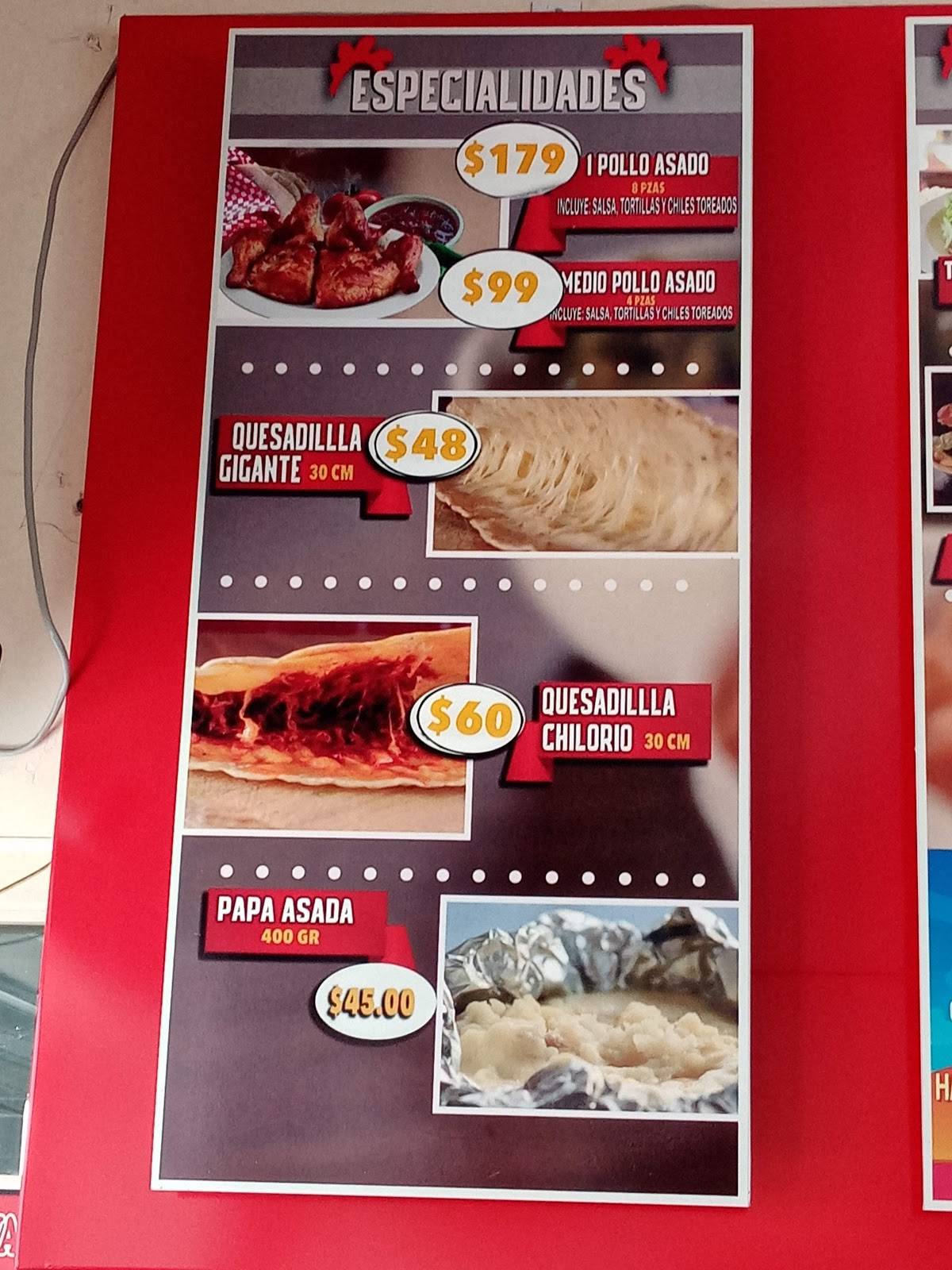 Carta del restaurante Pollo Feliz Allende, Torreón, Av Allende 454