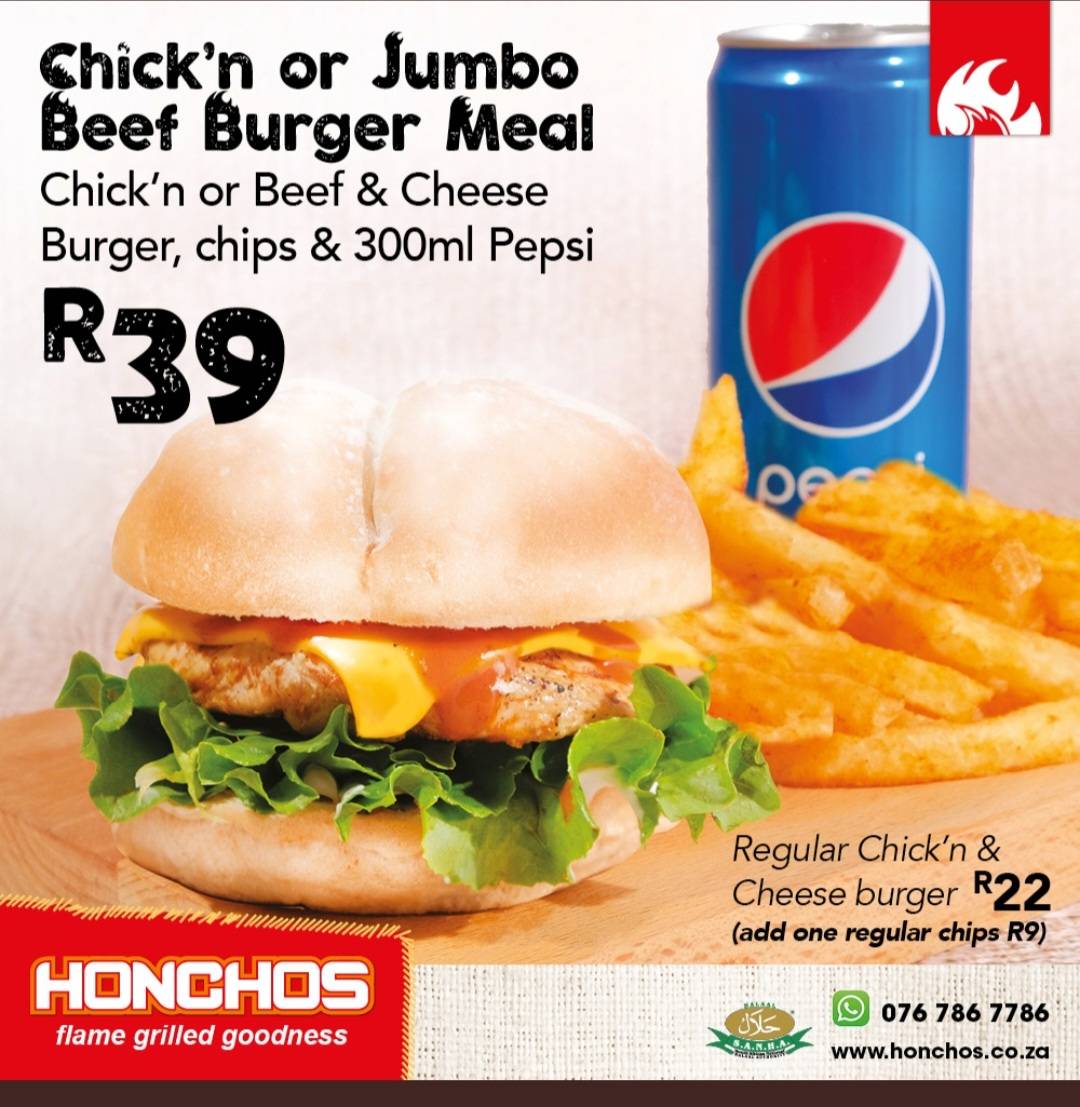 Menu at Honchos Polokwane restaurant, Polokwane