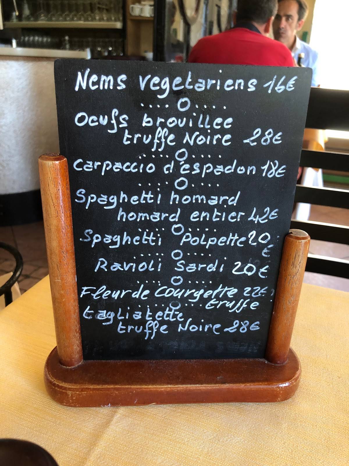 Menu at Polpetta restaurant, Monaco-Ville, 2 Rue Paradis