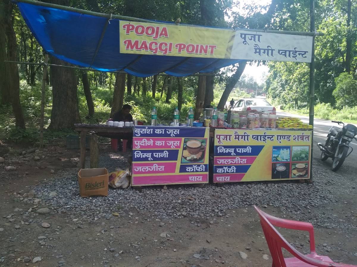 Menu at Pooja Maggi point, India, CP66+X39