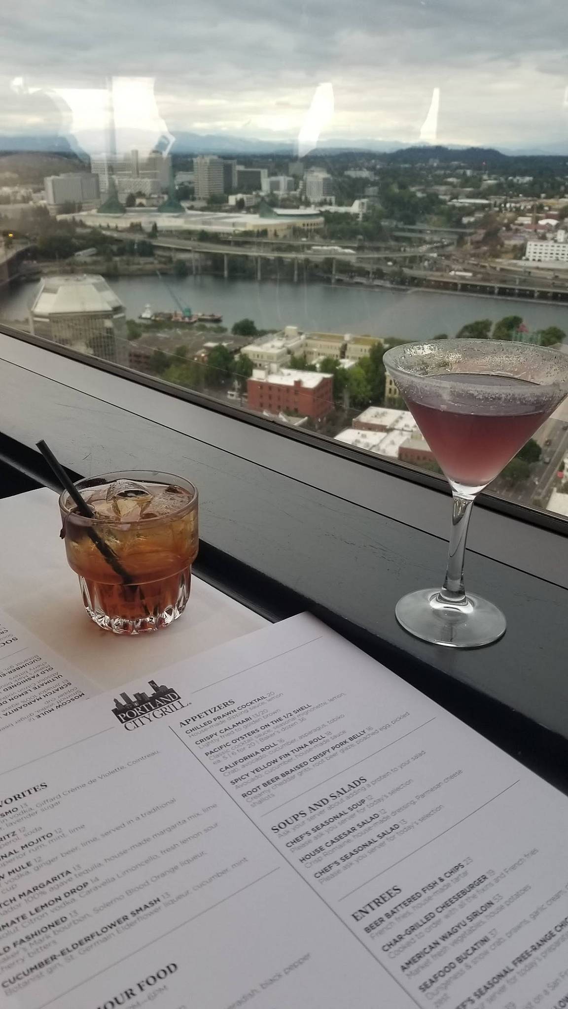 Menu at Portland City Grill pub & bar, Portland, 111 SW 5th Ave 30th Floor