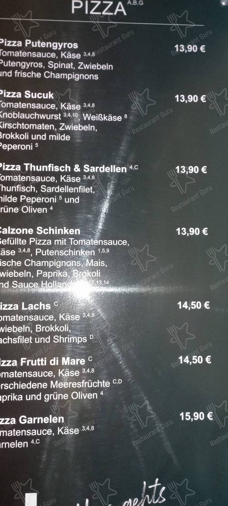 Speisekarte von Portofino Kellenhusen pizza, Kellenhusen, Am Ring 3
