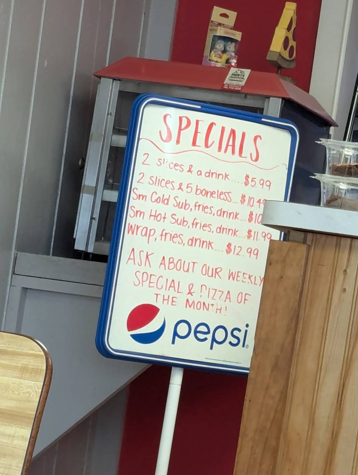Menu at Ports Pizza & Subs pizzeria, Gasport