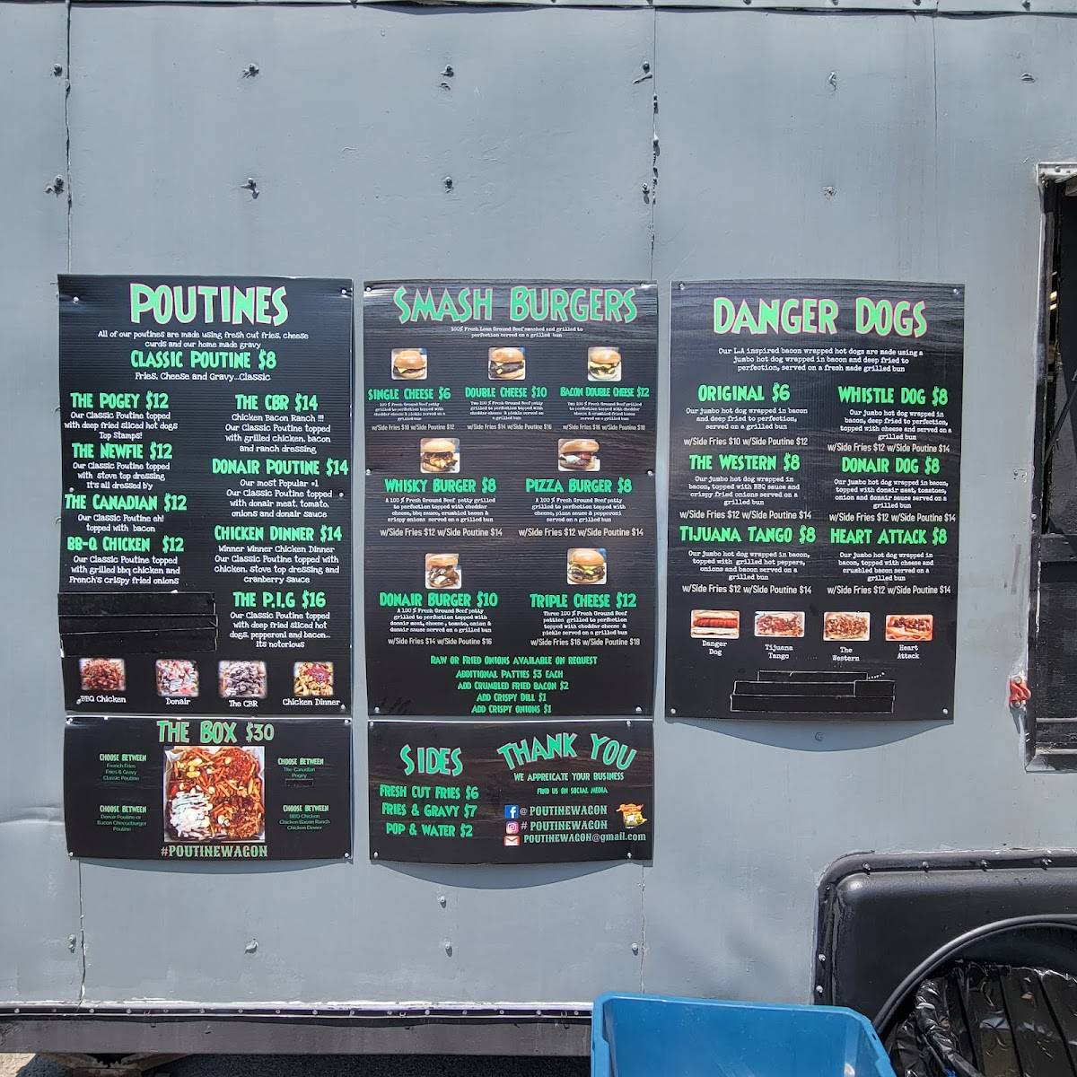Menu at Poutinewagon restaurant, Saint John, 729 Rothesay Ave