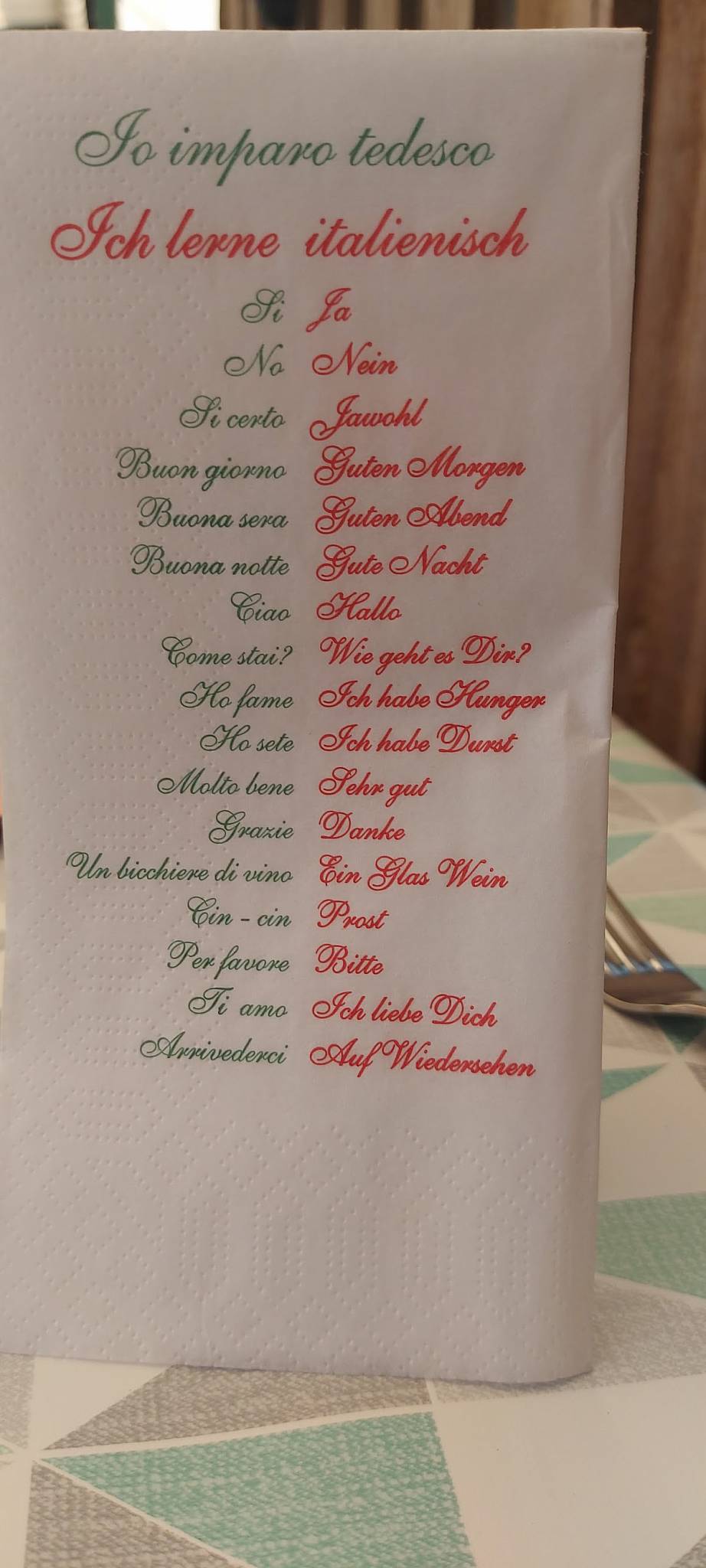 Speisekarte von Ristorante Maria Rosa restaurant, Prerow